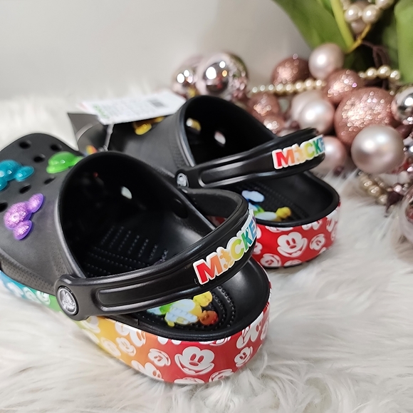 CROCS | Shoes | Crocs Classic Disney Rainbow Celebration Clog Brand New ...